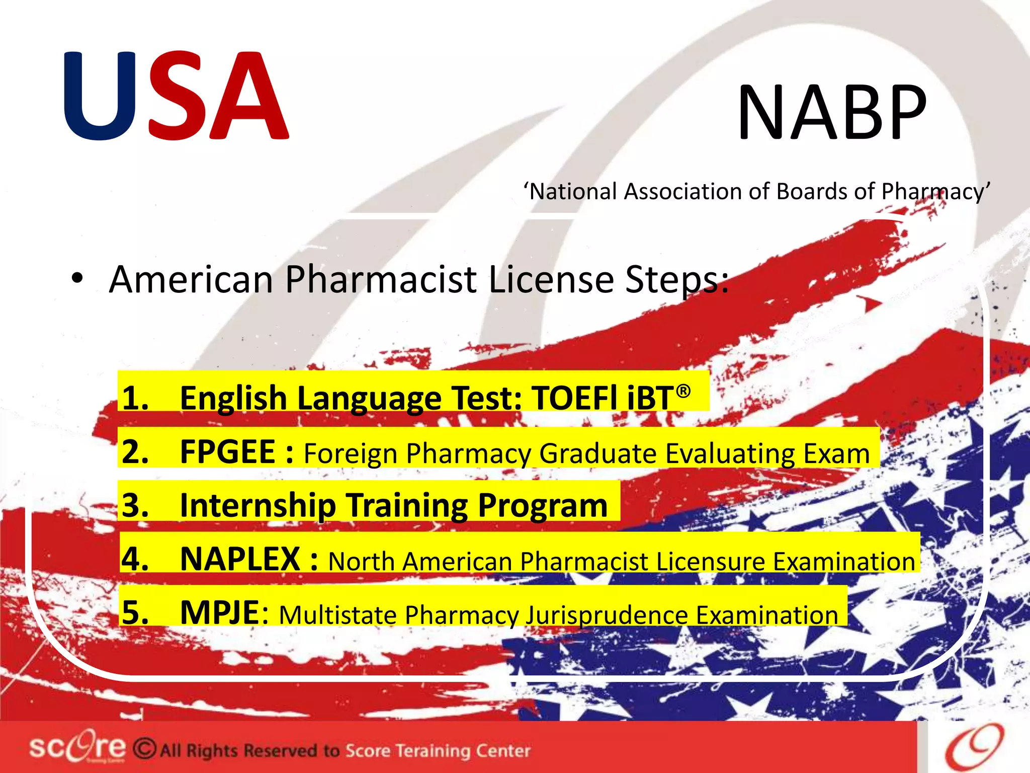 Foreign Licenses to practice for Pharmacists | PPSX