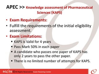 Foreign Licenses to practice for Pharmacists | PPSX