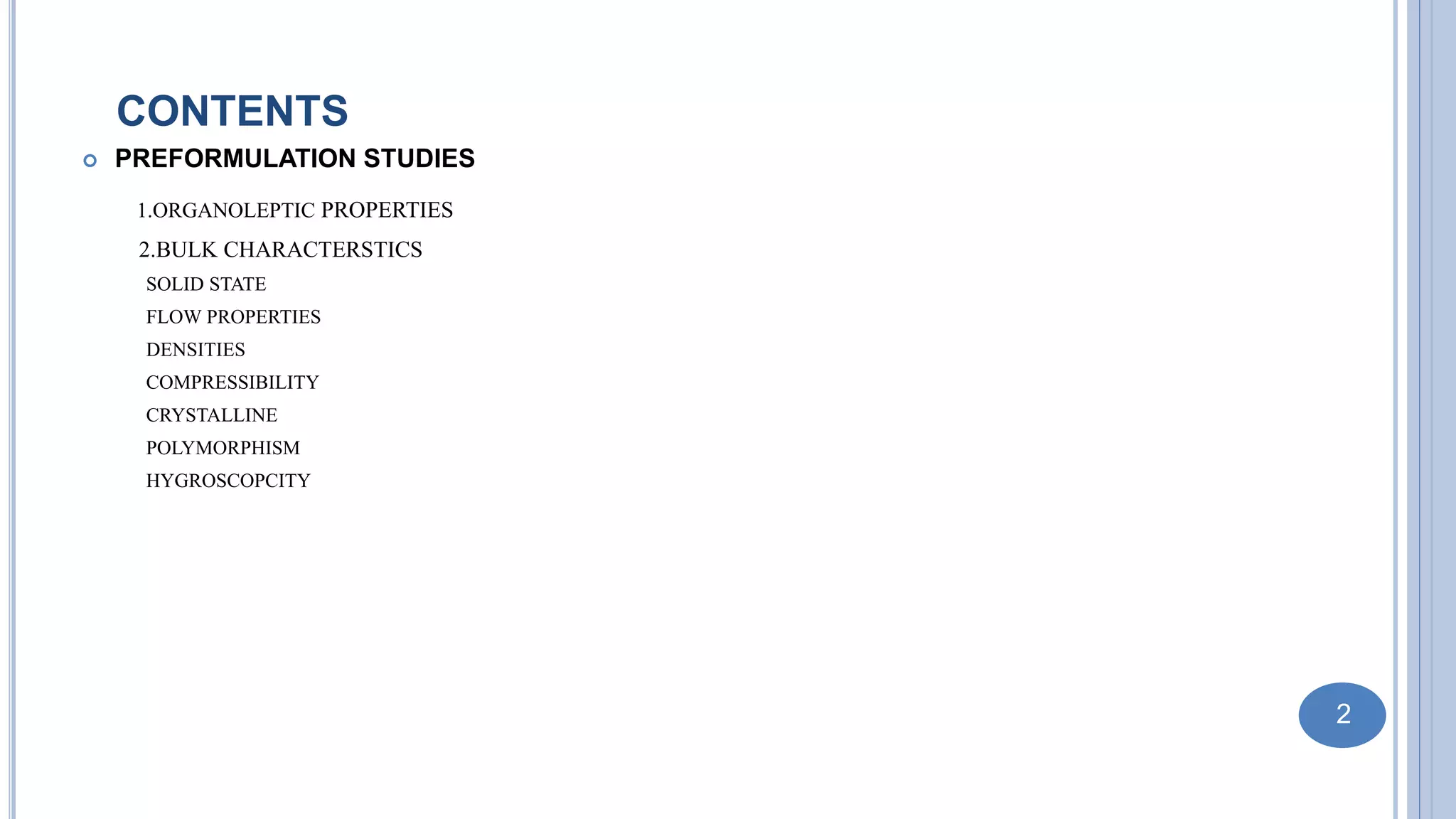 preformulation studies | PPT