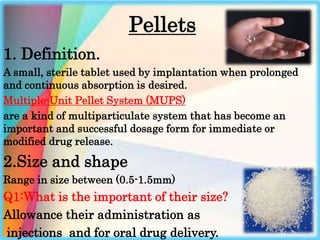 Pharma pellet | PPT