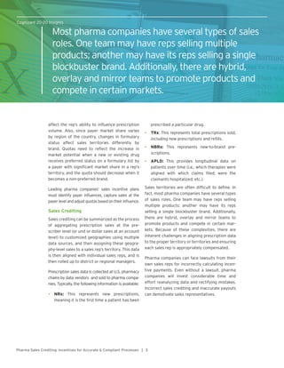Pharma Sales Crediting: Incentives for Accurate & Compliant Processes | PDF