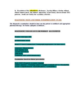 Status epilepticus sign and symptoms, etiology ,pathogenesis ...