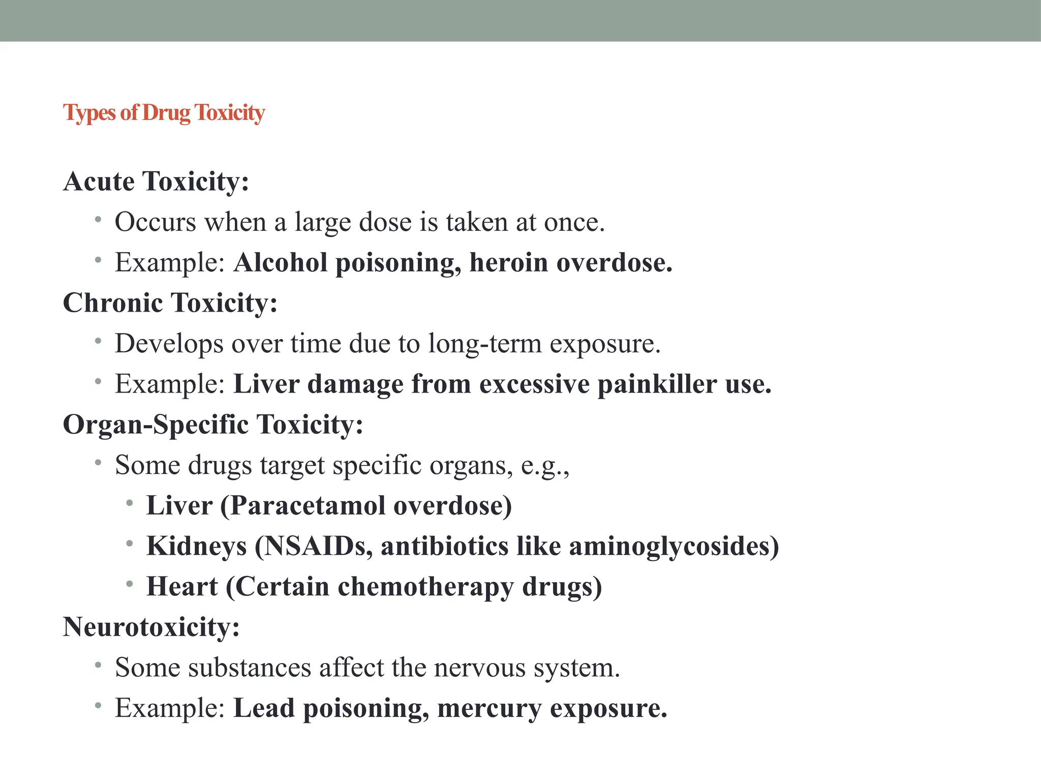 Pharmaceutical biotechnology introduction to Drug toxicity | PPTX