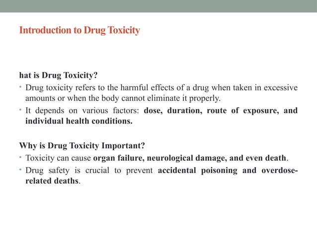 Pharmaceutical biotechnolgy Introduction to drug toxicity | PPT