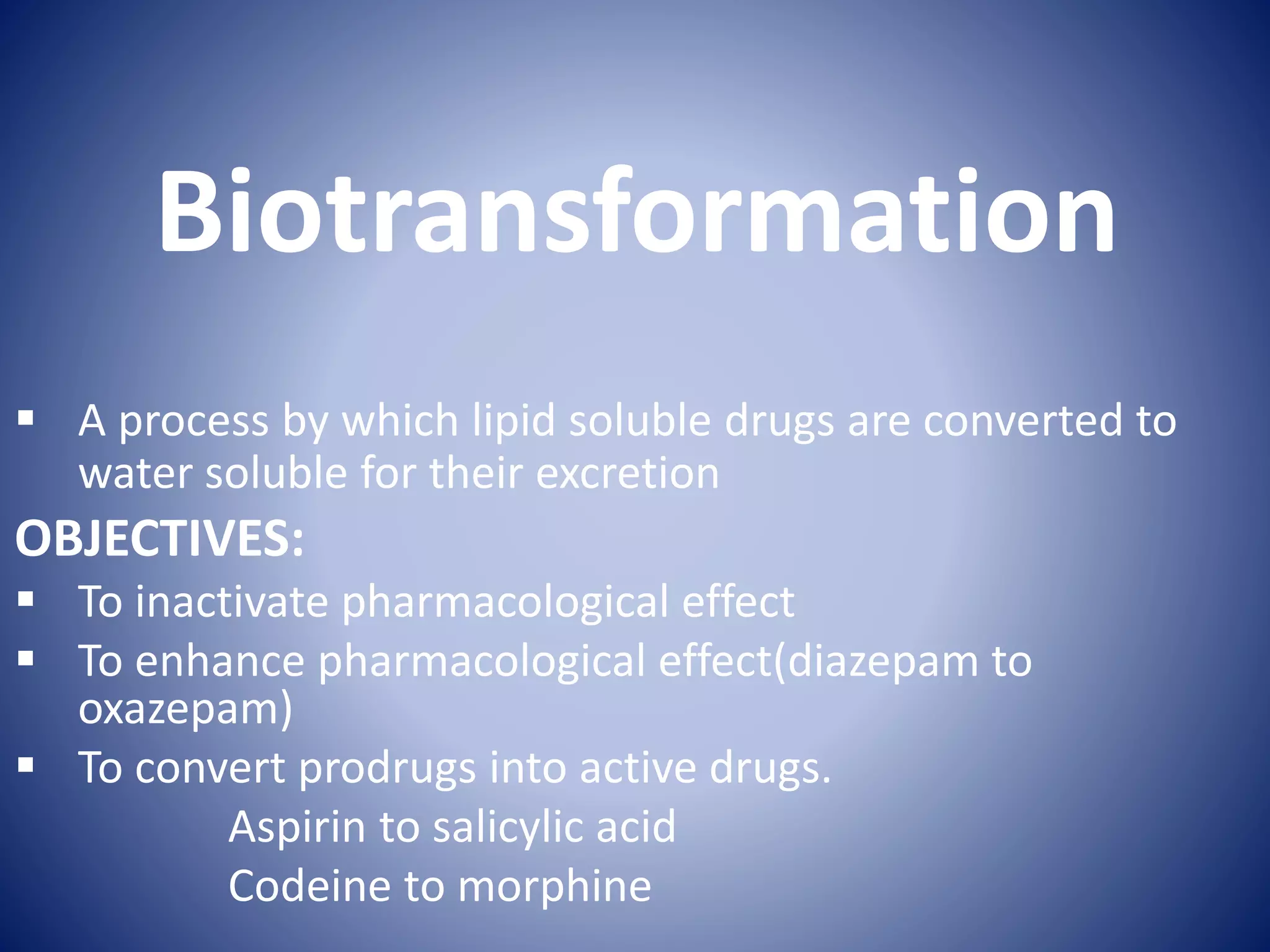 [Pharma] biotransformation | PPTX