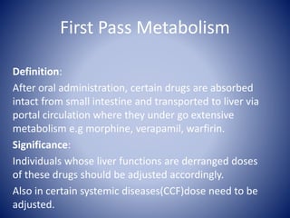 [Pharma] biotransformation | PPT