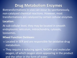 [Pharma] biotransformation | PPT