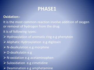 [Pharma] biotransformation | PPT