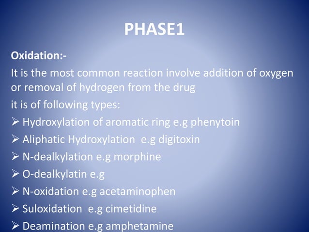 [Pharma] biotransformation | PPT
