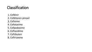 Penicillin:cephlaosporins 3rd generation | PPTX