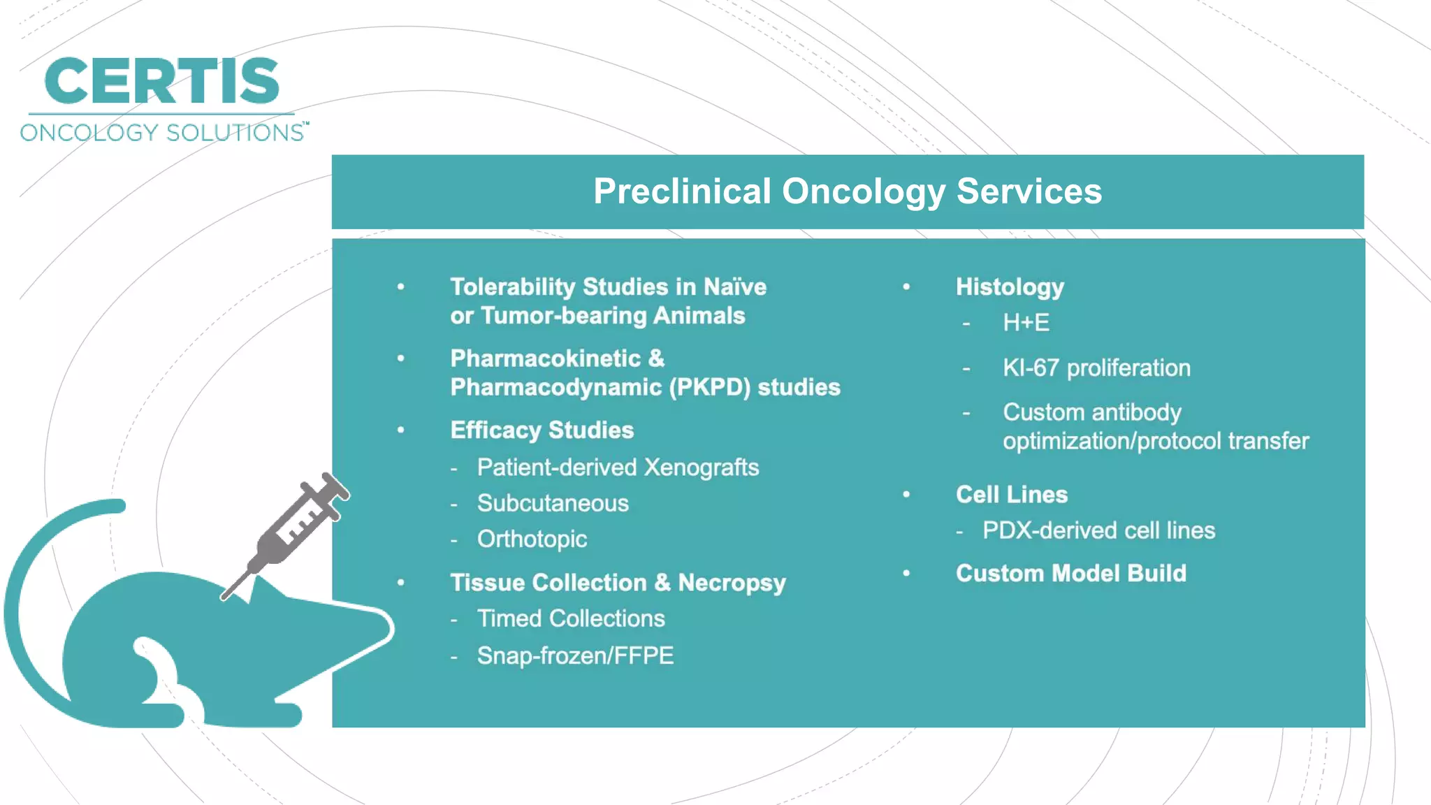 Certis Oncology Solutions Preclinical Drug Development Services | PPT