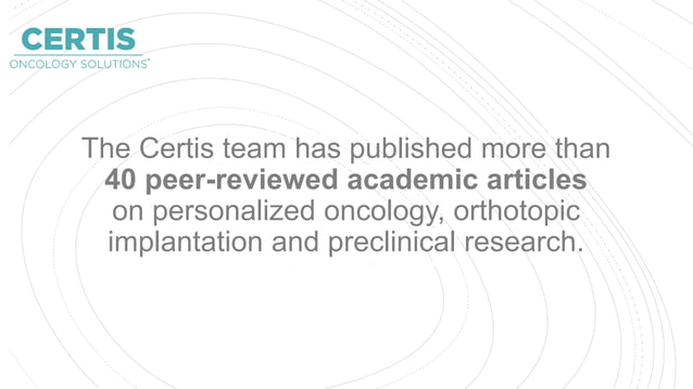 Certis Oncology Solutions Preclinical Drug Development Services | PPT