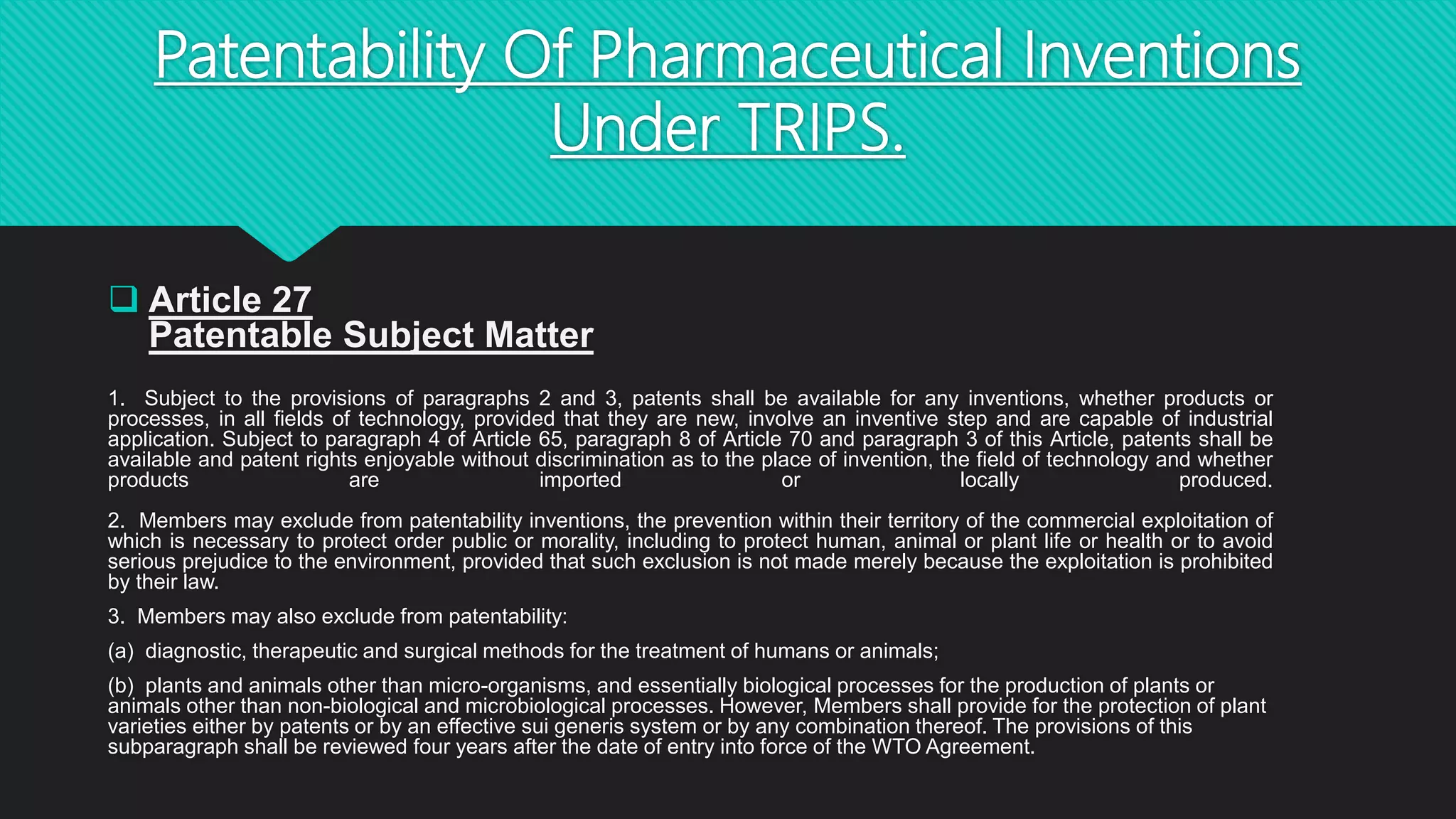 Pharmaceutical Patenting in India. | PPTX