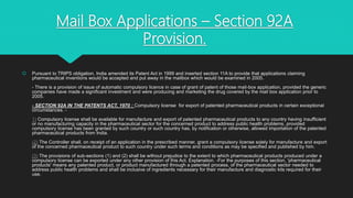 Pharmaceutical Patenting in India. | PPTX