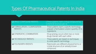 Pharmaceutical Patenting in India. | PPTX