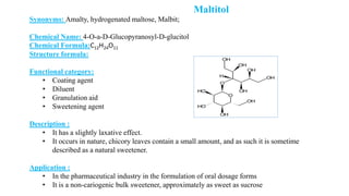 Pharmaceutical excipients | PPTX