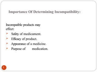 PHARMACEUTICAL INCOMPATIBILITY AND ITS TYPES | PPTX