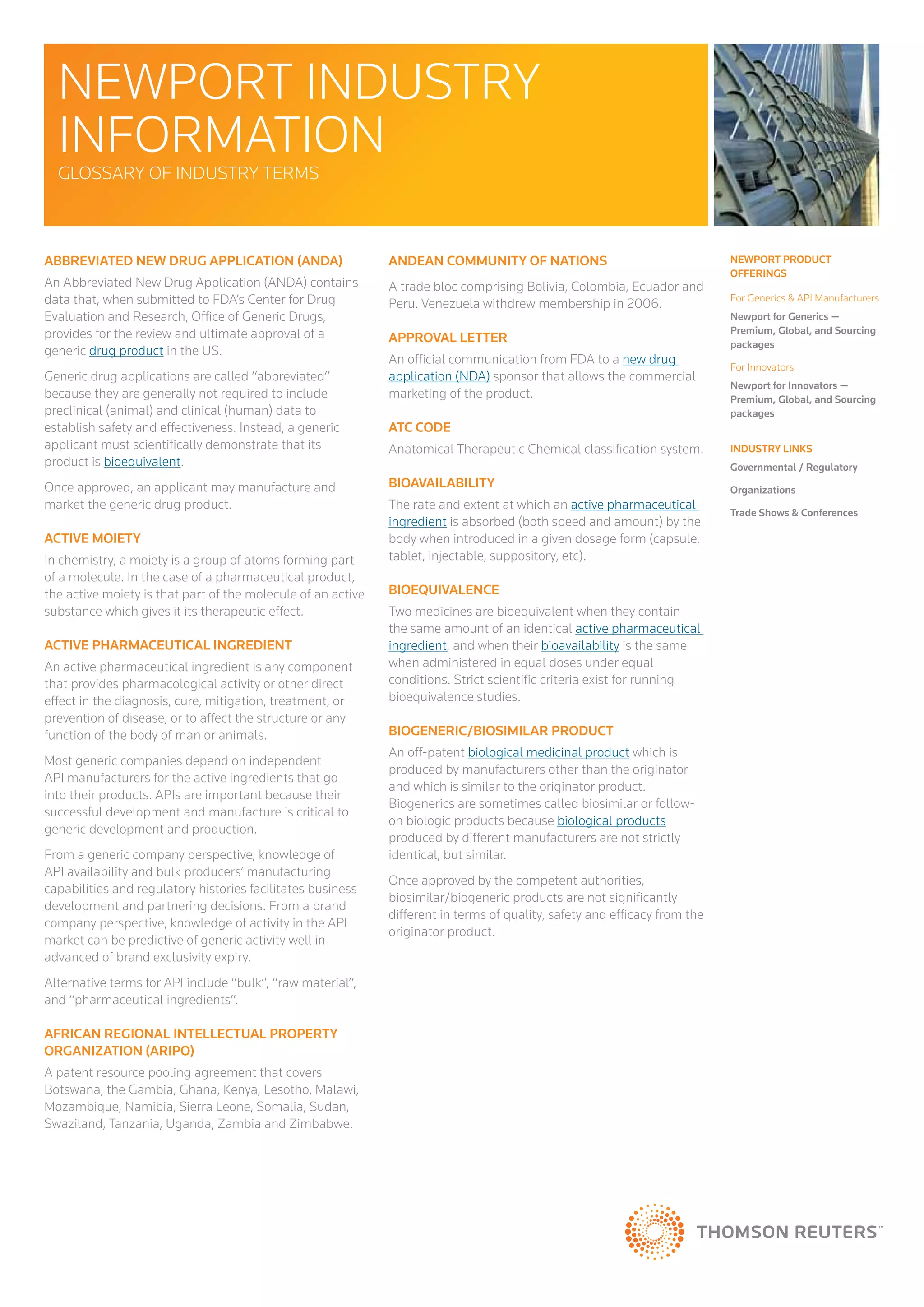 Pharmaceutical Industry Terminology | PDF