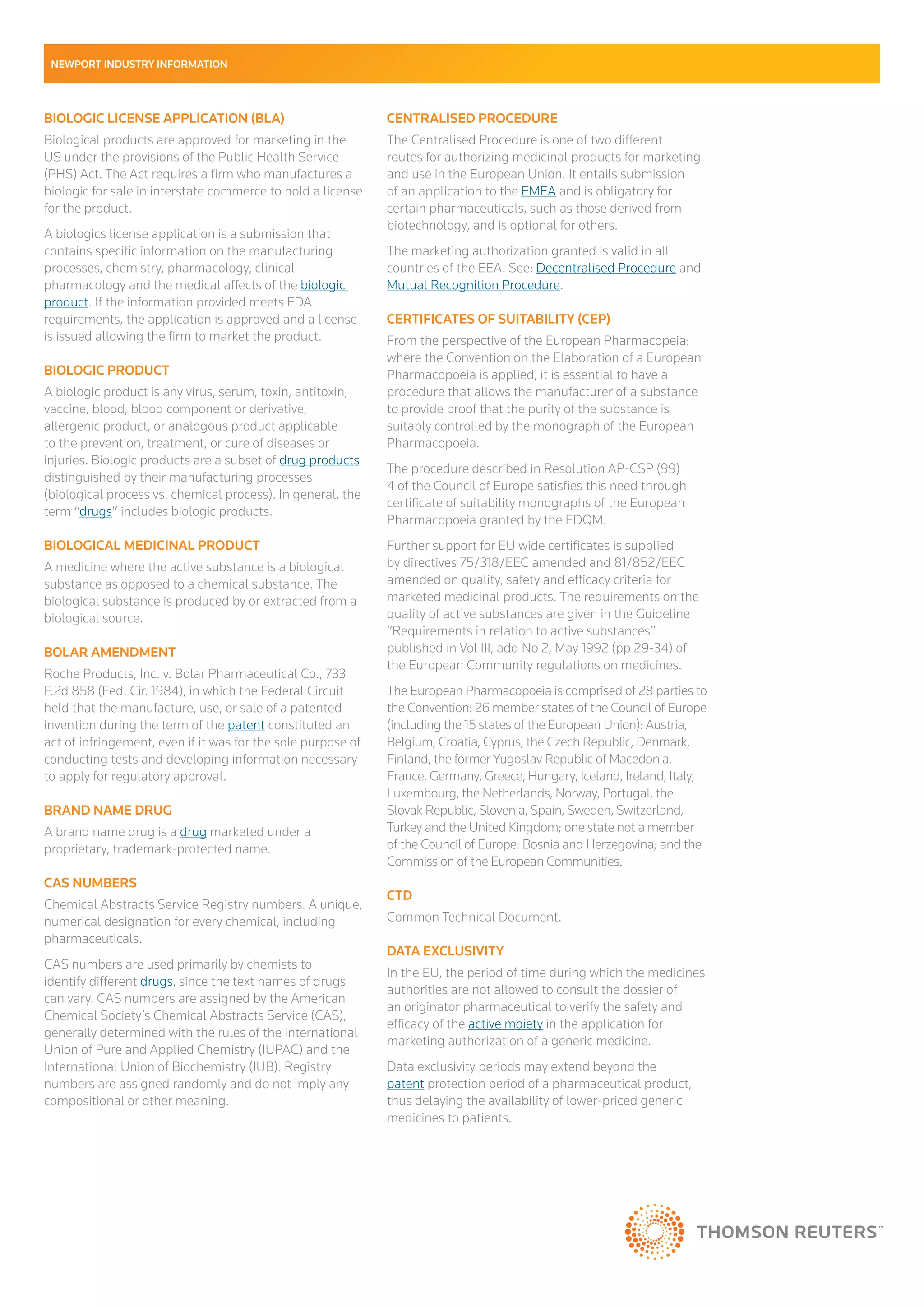 Pharmaceutical Industry Terminology | PDF