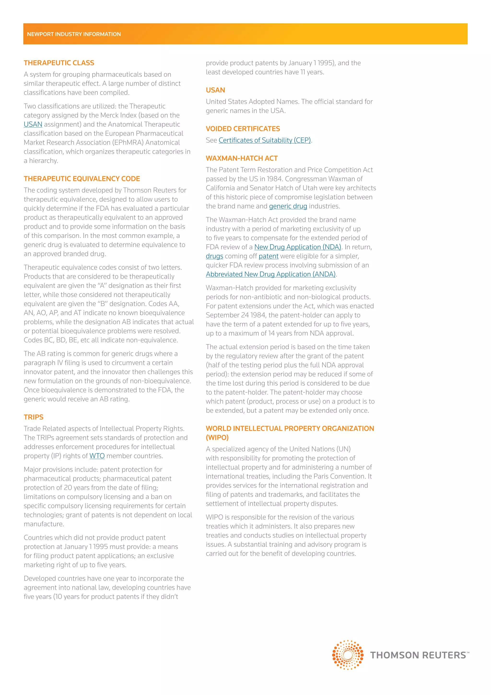 Pharmaceutical Industry Terminology | PDF