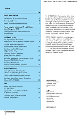 Pharmaceutical Waters Guide for Regulatory Compliance, Analysis and ...