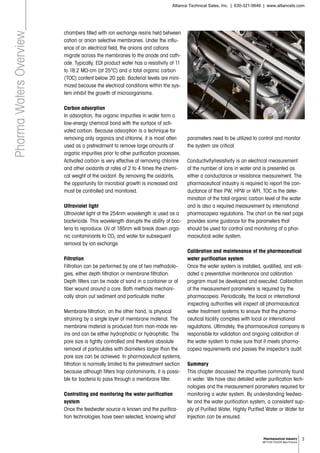 Pharmaceutical Waters Guide for Regulatory Compliance, Analysis and ...