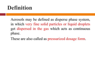 Pharmaceutical aerosols | PDF