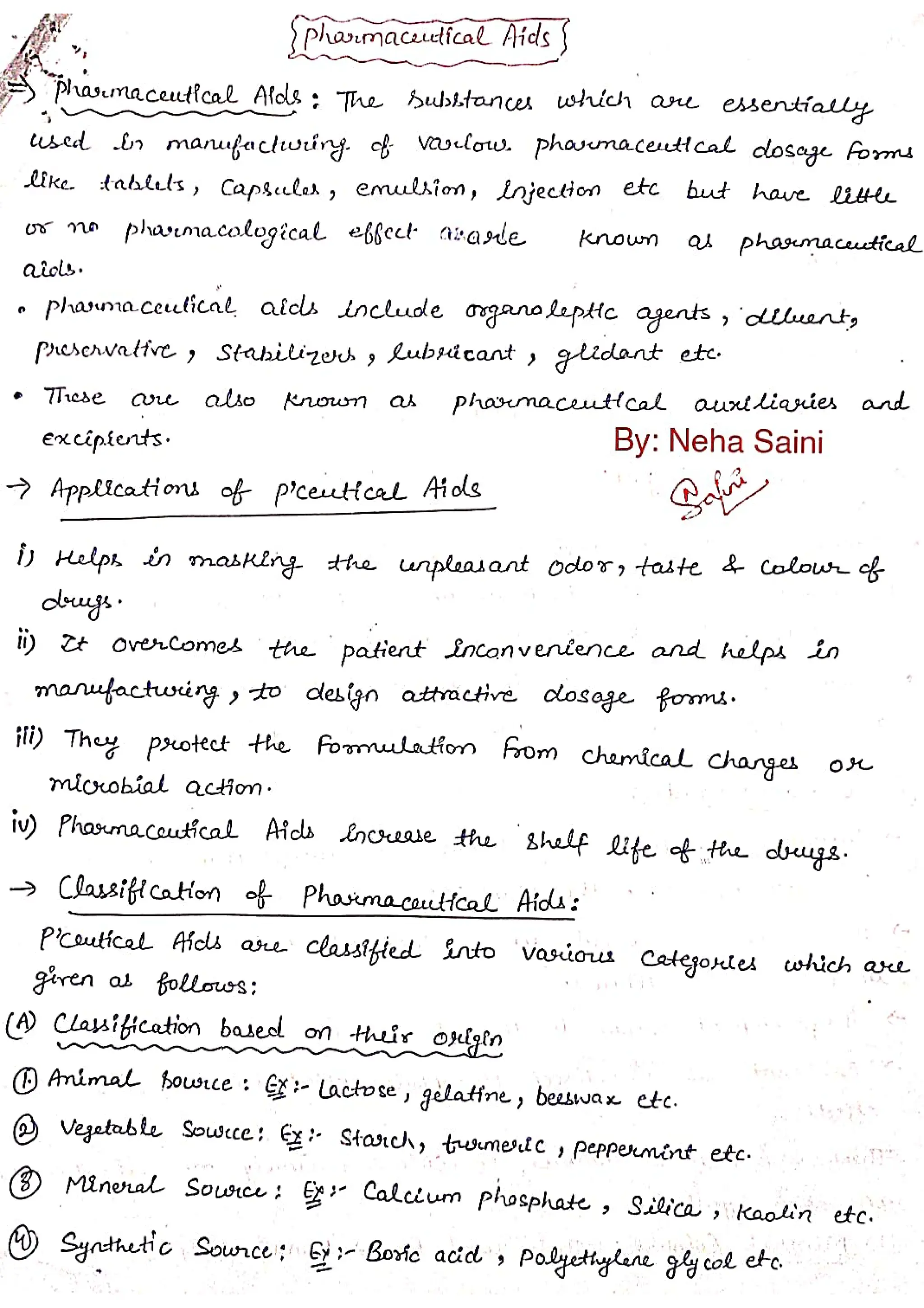 Pharmaceutical Aids(1).pdf Diploma 1st yr | PDF