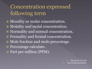 Pharmaceutical Analysis PPT (BP 102T) | PPT