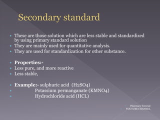 Pharmaceutical Analysis PPT (BP 102T) | PPT