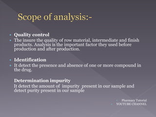 Pharmaceutical Analysis PPT (BP 102T) | PPT