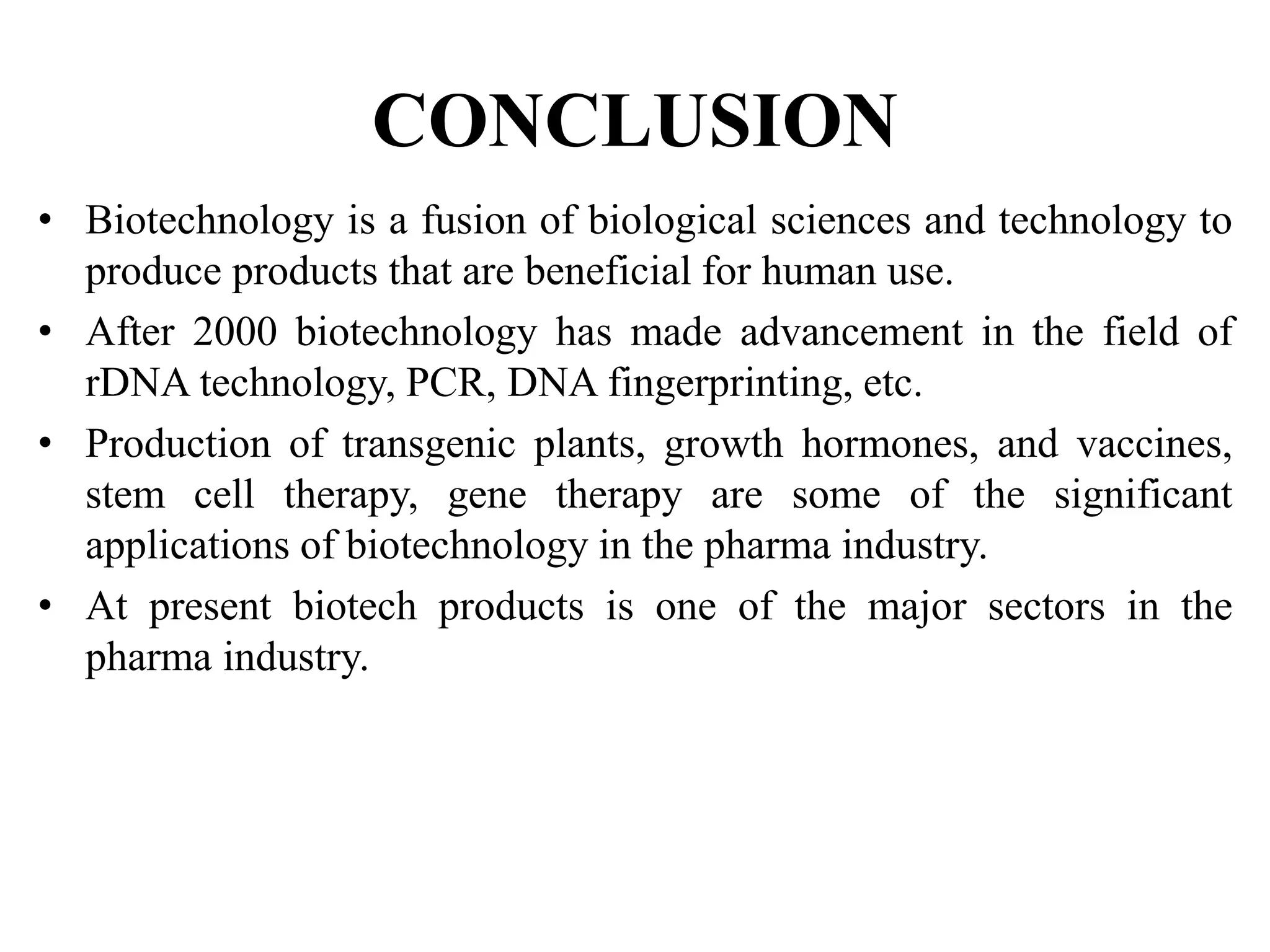 INTRODUCTION TO PHARMACEUTICAL BIOTECHNOLOGY | PPTX