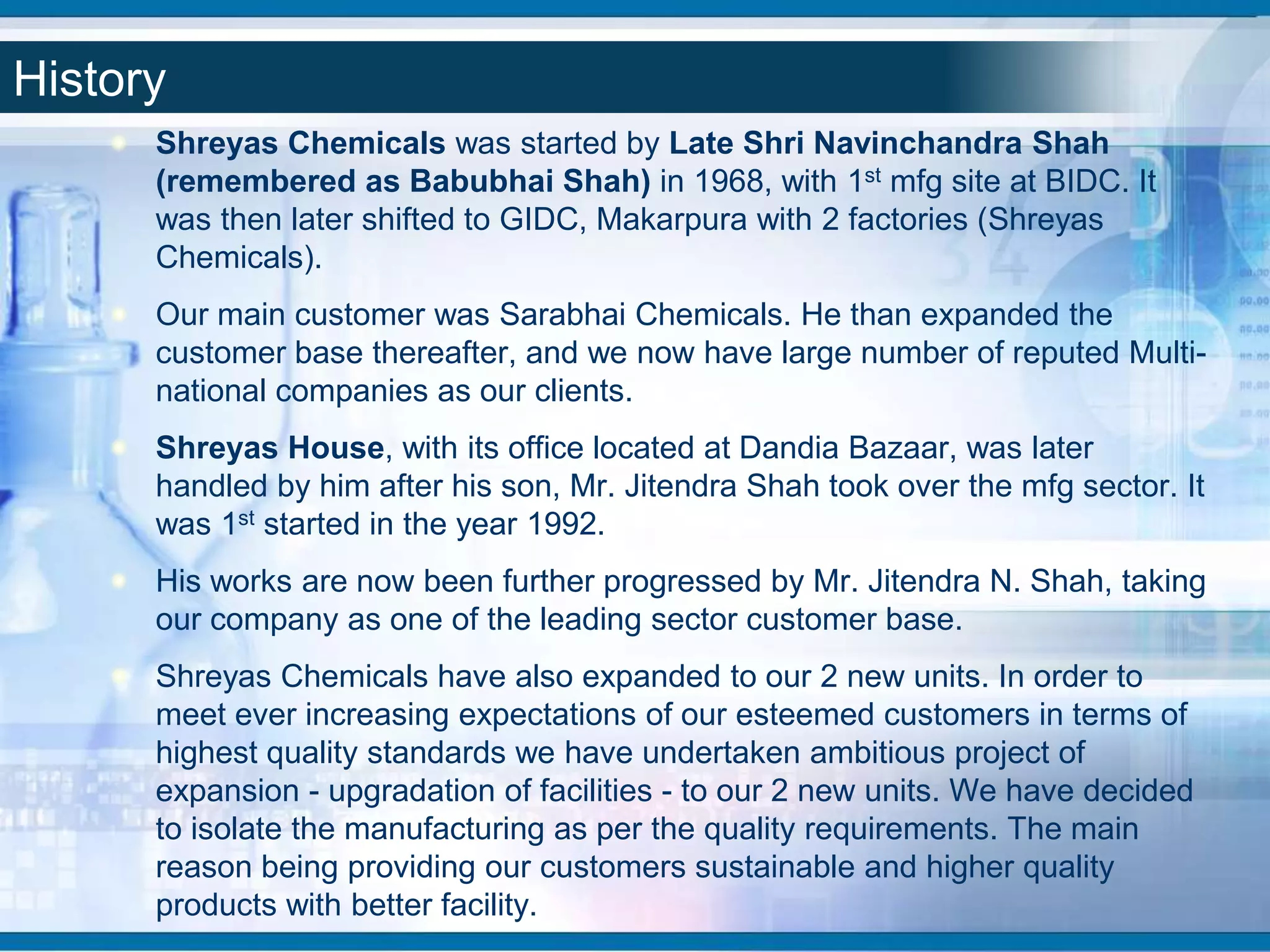 Pharmaceutical Bulk Drugs By Shreyas Chemicals, Vadodara | PPT