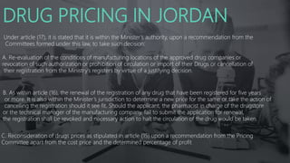 Pharmaceutical business in jordan | PPTX