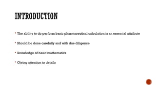 Pharmaceutical calculation.pptxmmmmmmmmm | PPT