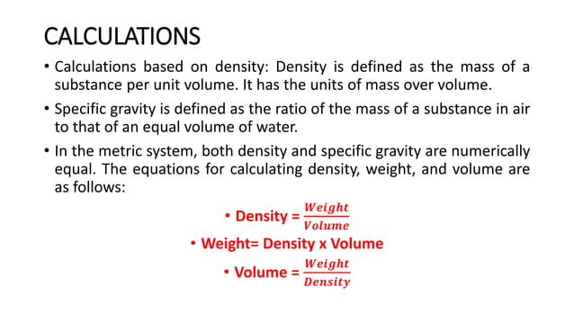 Pharmaceutical calculations | PPTX
