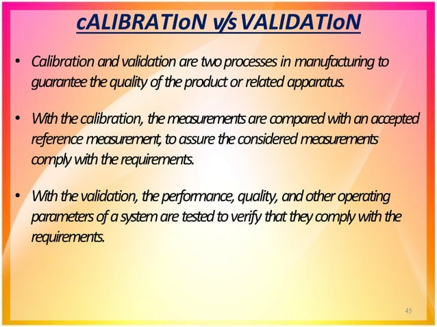 Pharmaceutical Calibration.pptx calibration topic | PPTX | Technology & Computing