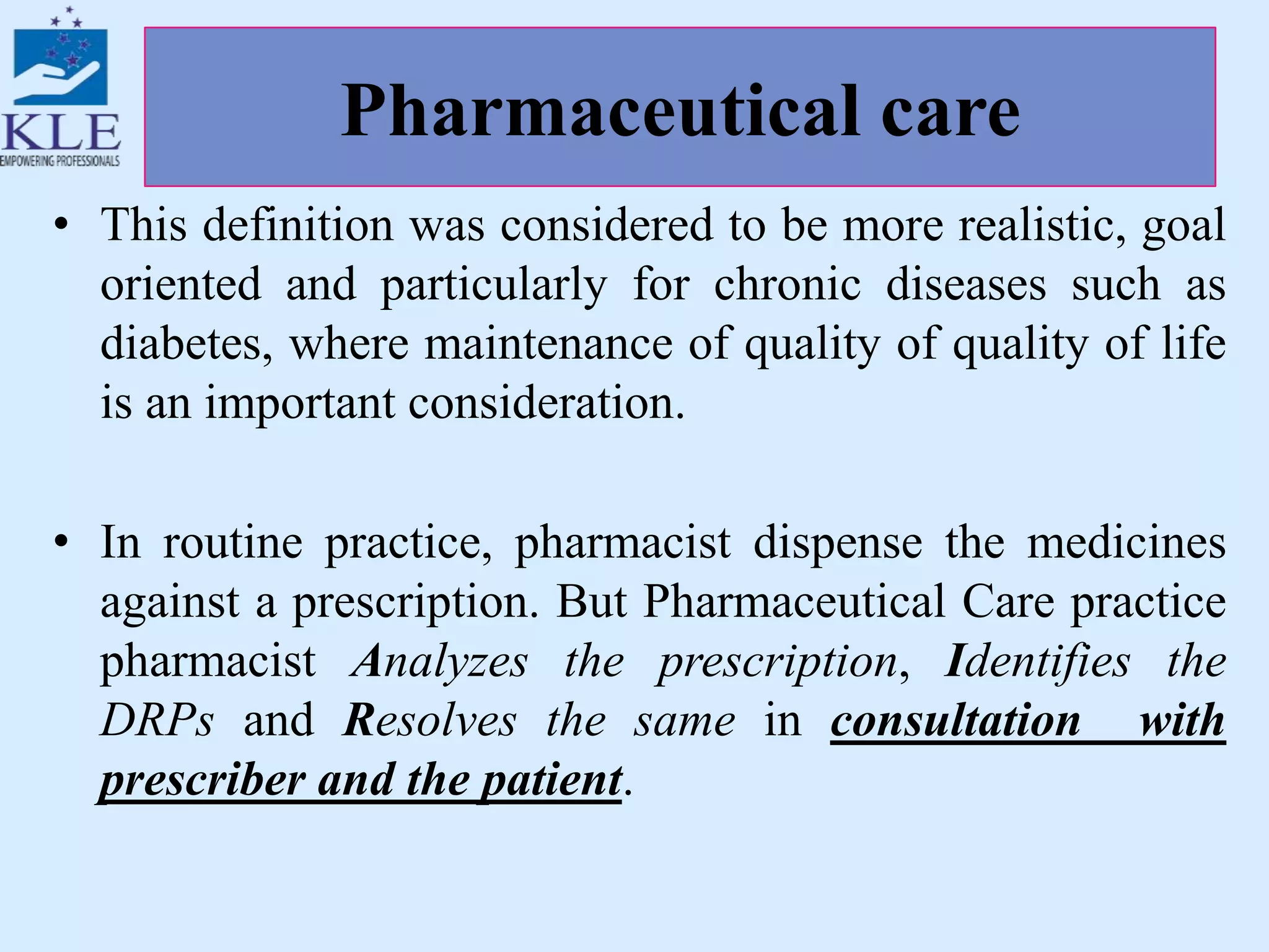 Pharmaceutical care | PPTX