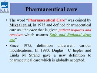 Pharmaceutical care | PPTX