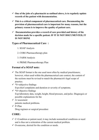PHARMACEUTICAL CARE.docx | Pharmaceutical Industry | Industries