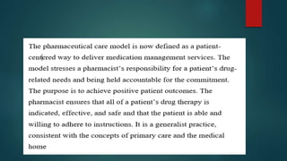 Pharmaceutical Care Clinical Pharmacy Pptx