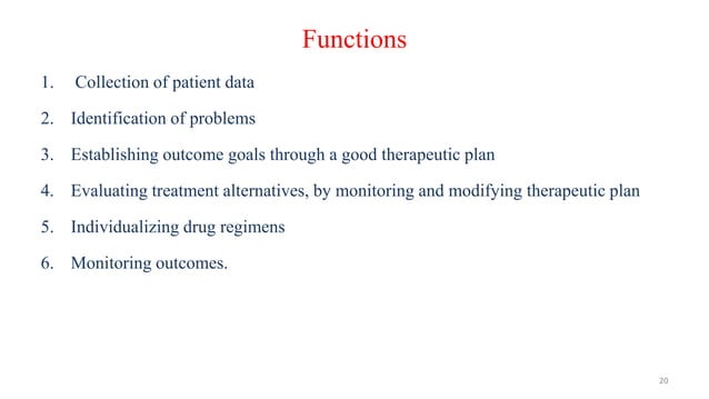 Pharmaceutical Care -Definition and Principles (1).ppt | Pharmaceutical ...