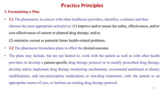 Pharmaceutical Care -Definition and Principles (1).ppt | Pharmaceutical ...