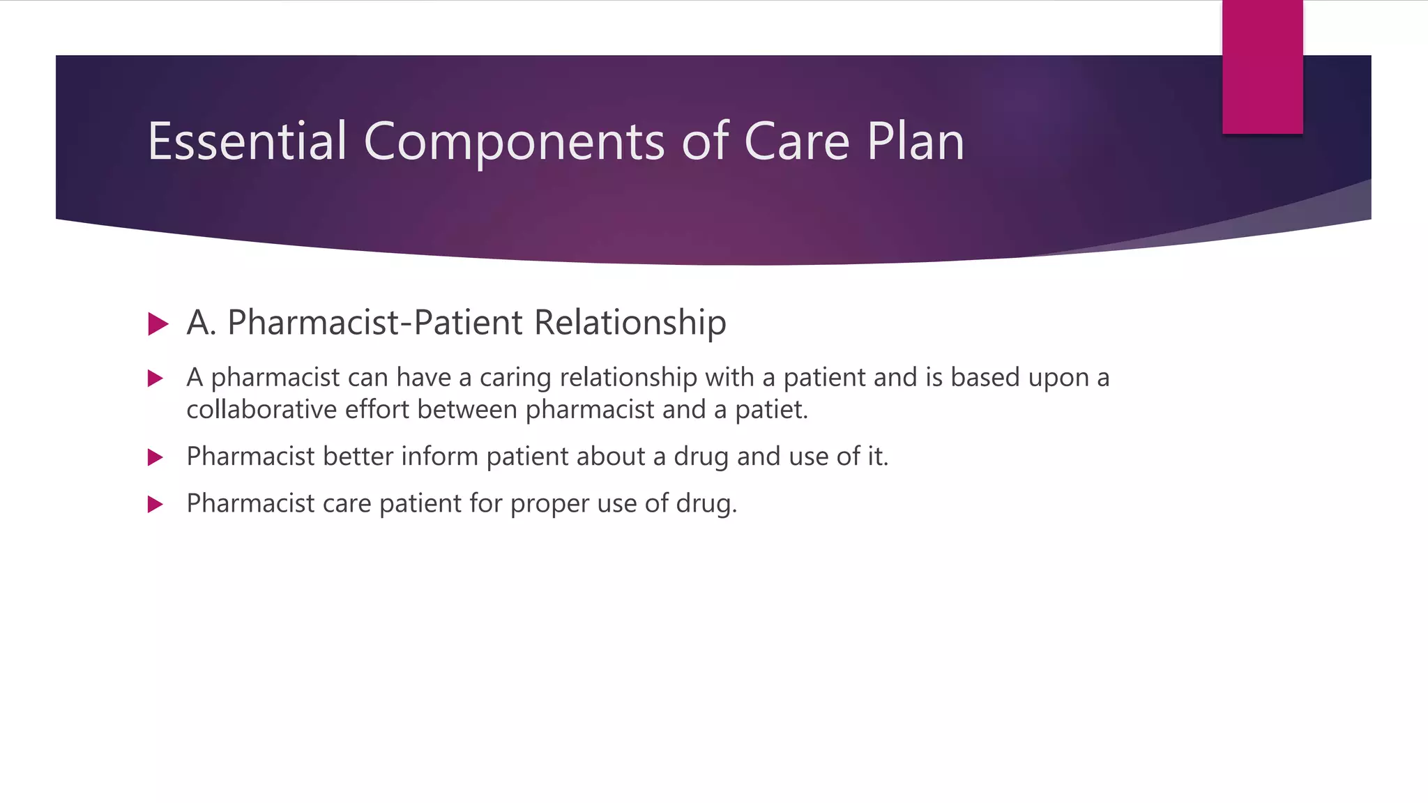 Pharmaceutical care plan | PPTX