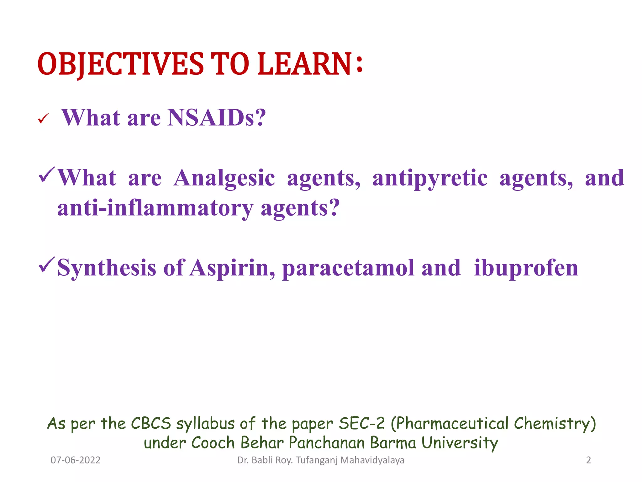 PHARMACEUTICAL CHEMISTRY (NSAIDs).pptx