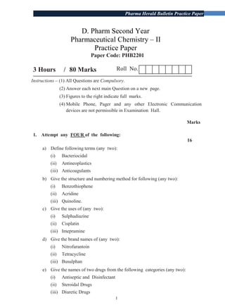 Pharmaceutical chemistry papers series book | PDF | Pharmaceutical Industry | Industries