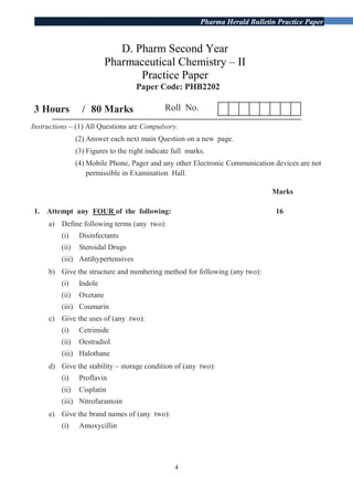 Pharmaceutical chemistry papers series book | PDF
