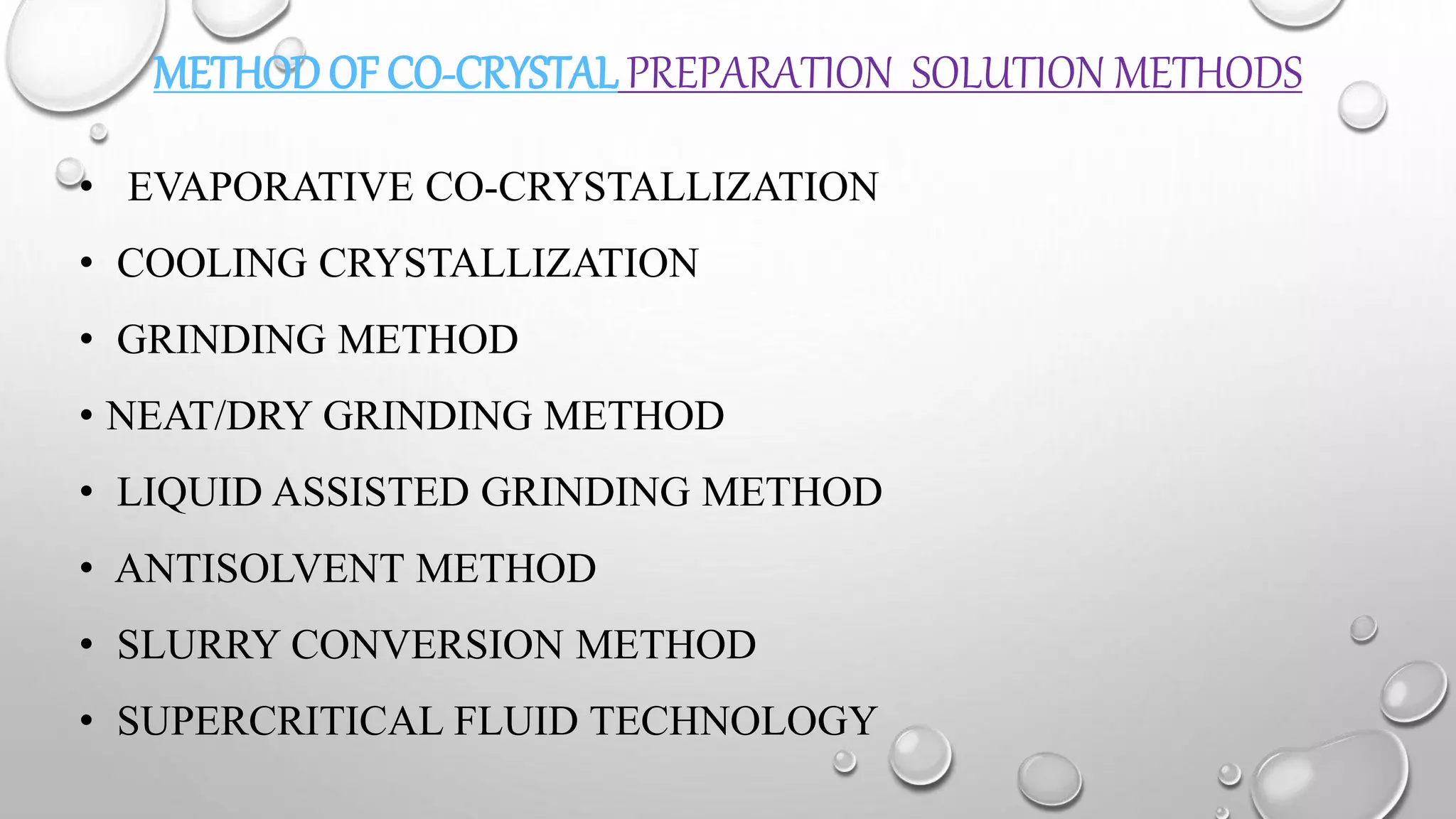 Pharmaceutical Co-crystal technique ppt.....pptx