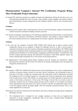 Pharmaceutical Company.docx | Pharmaceutical Industry | Industries