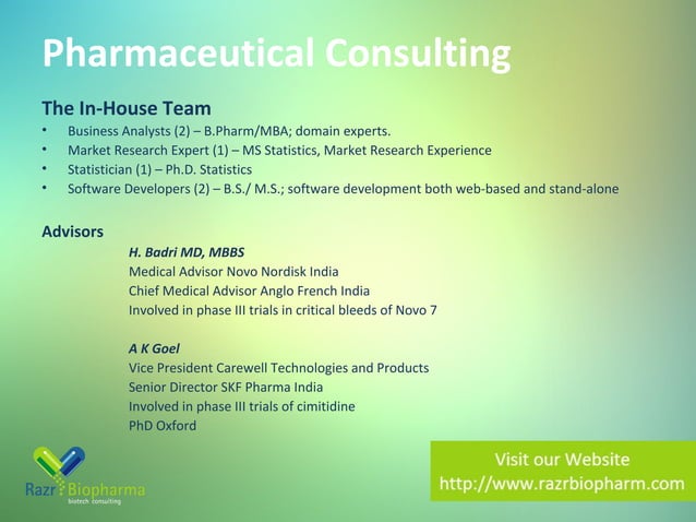 Pharmaceutical Consulting India | PPT | Pharmaceutical Industry ...